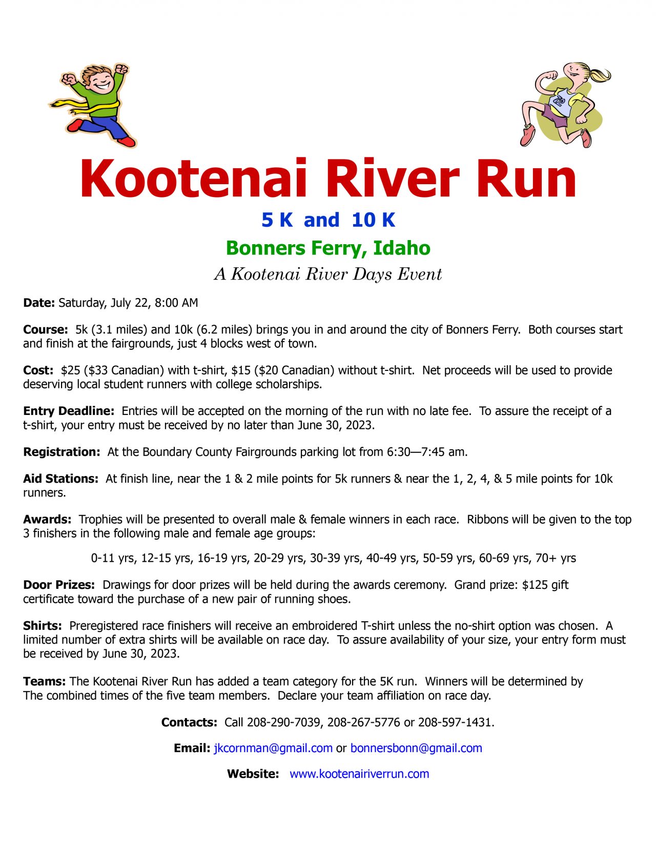 Kootenai River Run | Home of Bonners Ferry's Kootenai River Run
